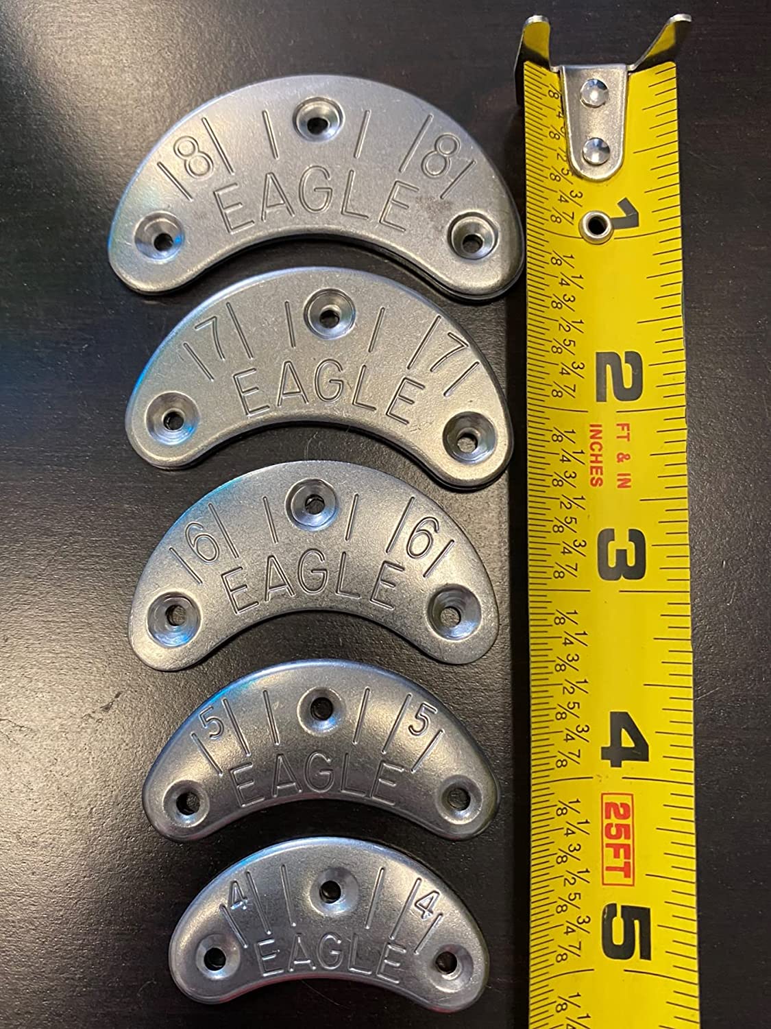 Leather Hero Eagle Shoe and Boot Metal Heel Plates- Prevents Wear from ...